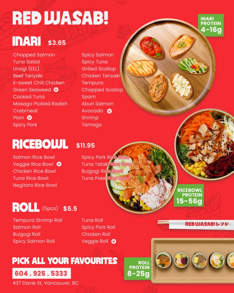 MENU – RED WASABI